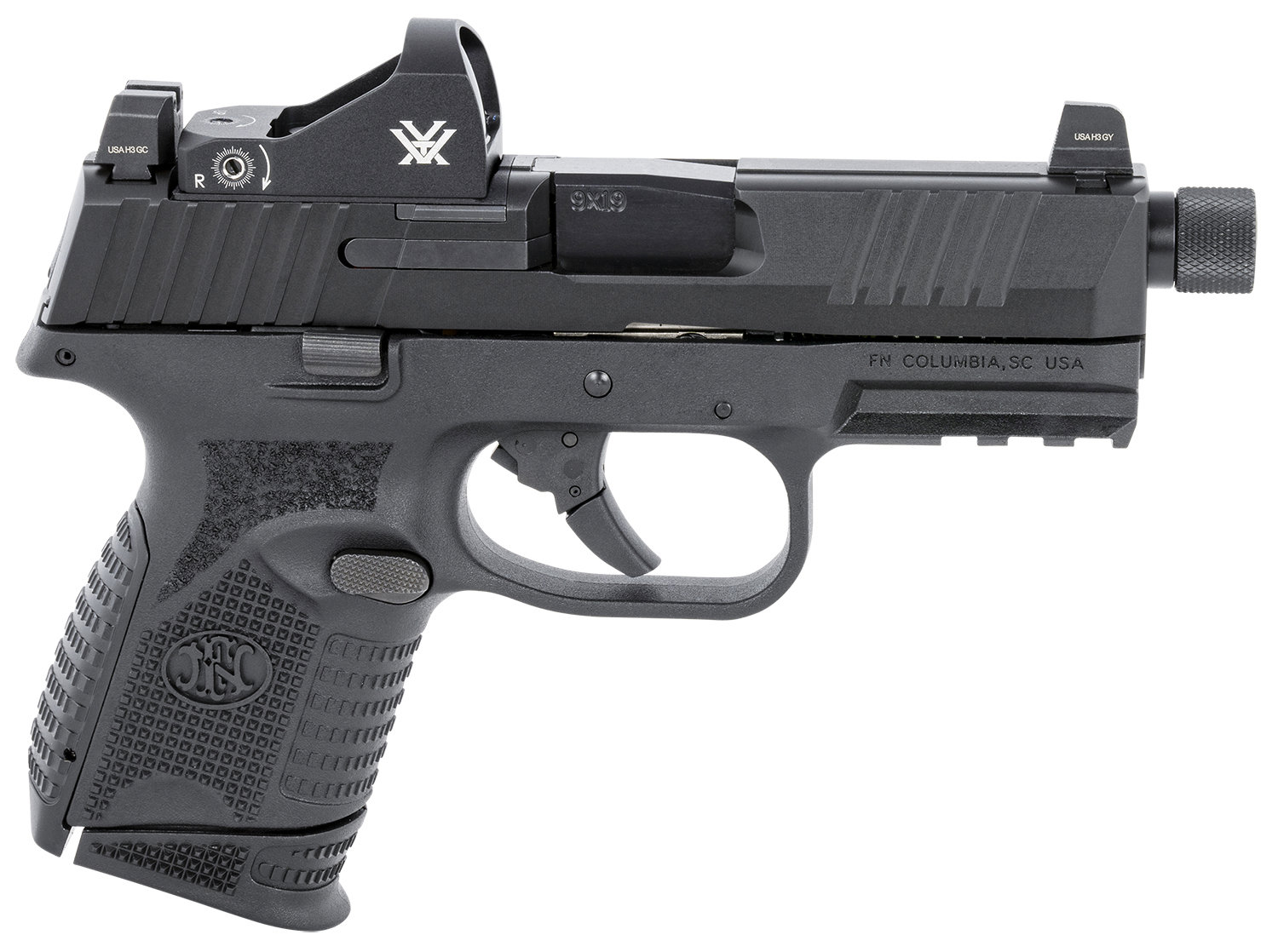 FN AMERICA 509 Compact Tactical 9mm 4.32" 24rd Pistol w/ Threaded ...