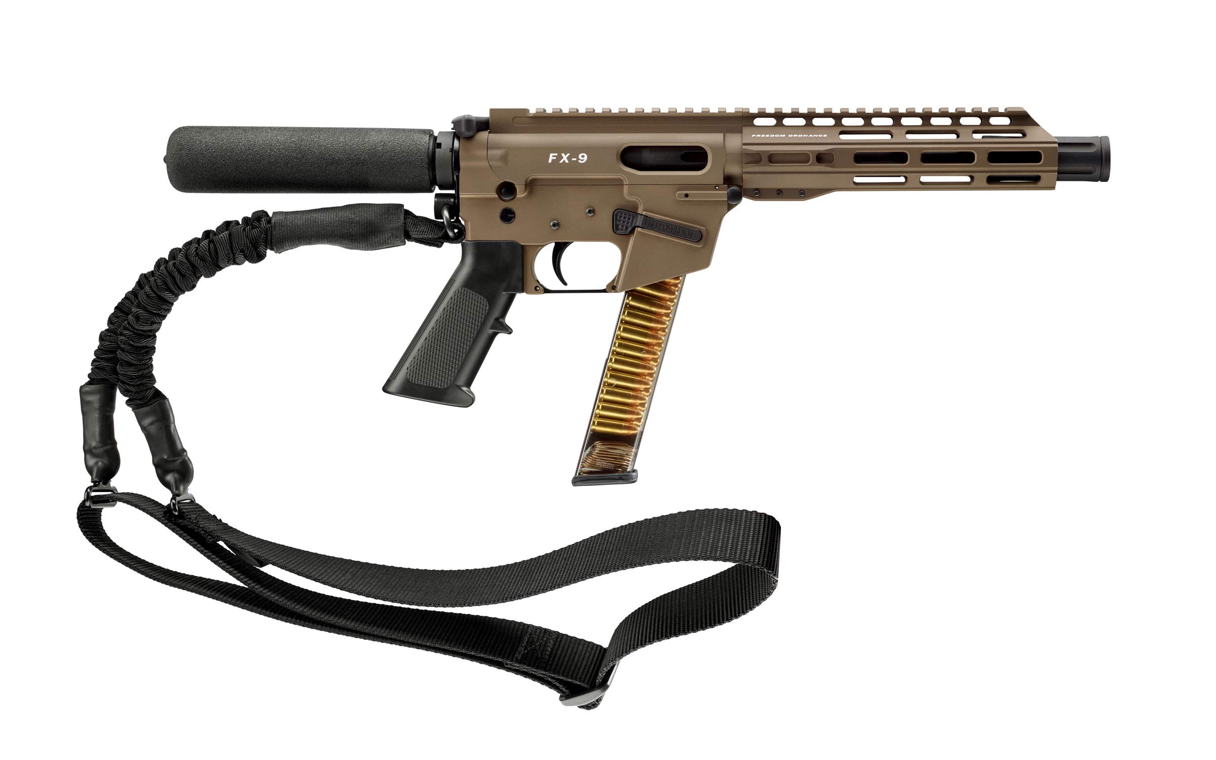 FREEDOM ORDNANCE FX-9 9mm 8.25" 31rd Pistol - M-LOK - FDE | KYGUNCO