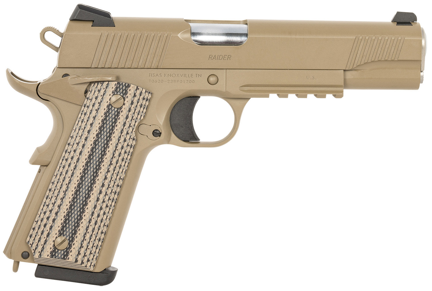TISAS 1911 Raider 9mm 5" 9rd Pistol - FDE | G10 | KYGUNCO