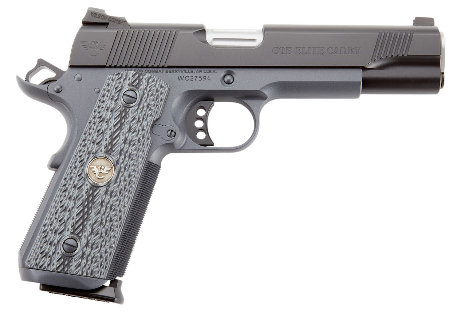 WILSON COMBAT CQB Elite 1911 9mm 5" 10rd Pistol | Grey w/ G10 Grips ...