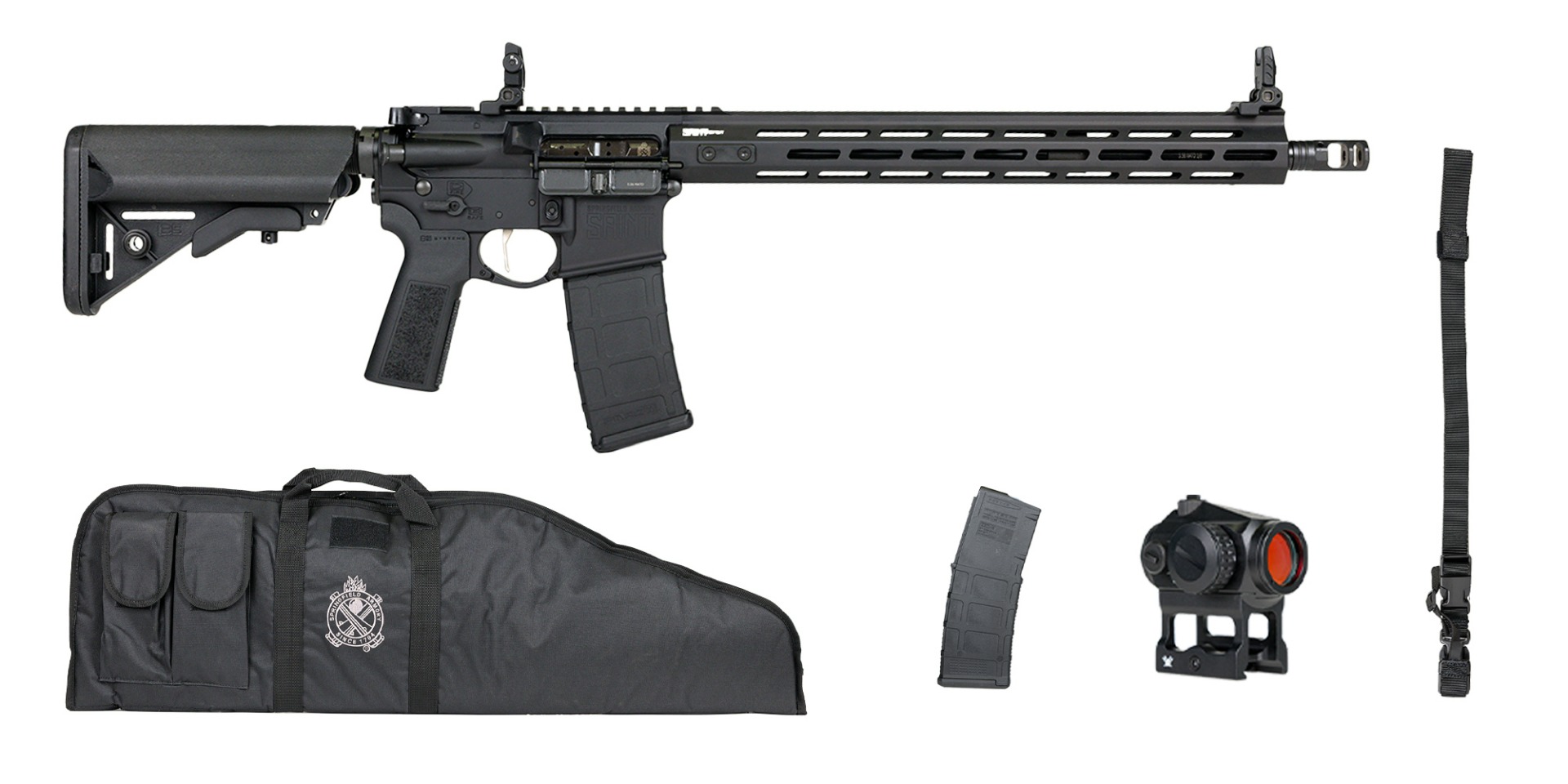SPRINGFIELD ARMORY Saint 5.56 NATO / 223 Rem 16" 30rd Semi-Auto AR15 ...