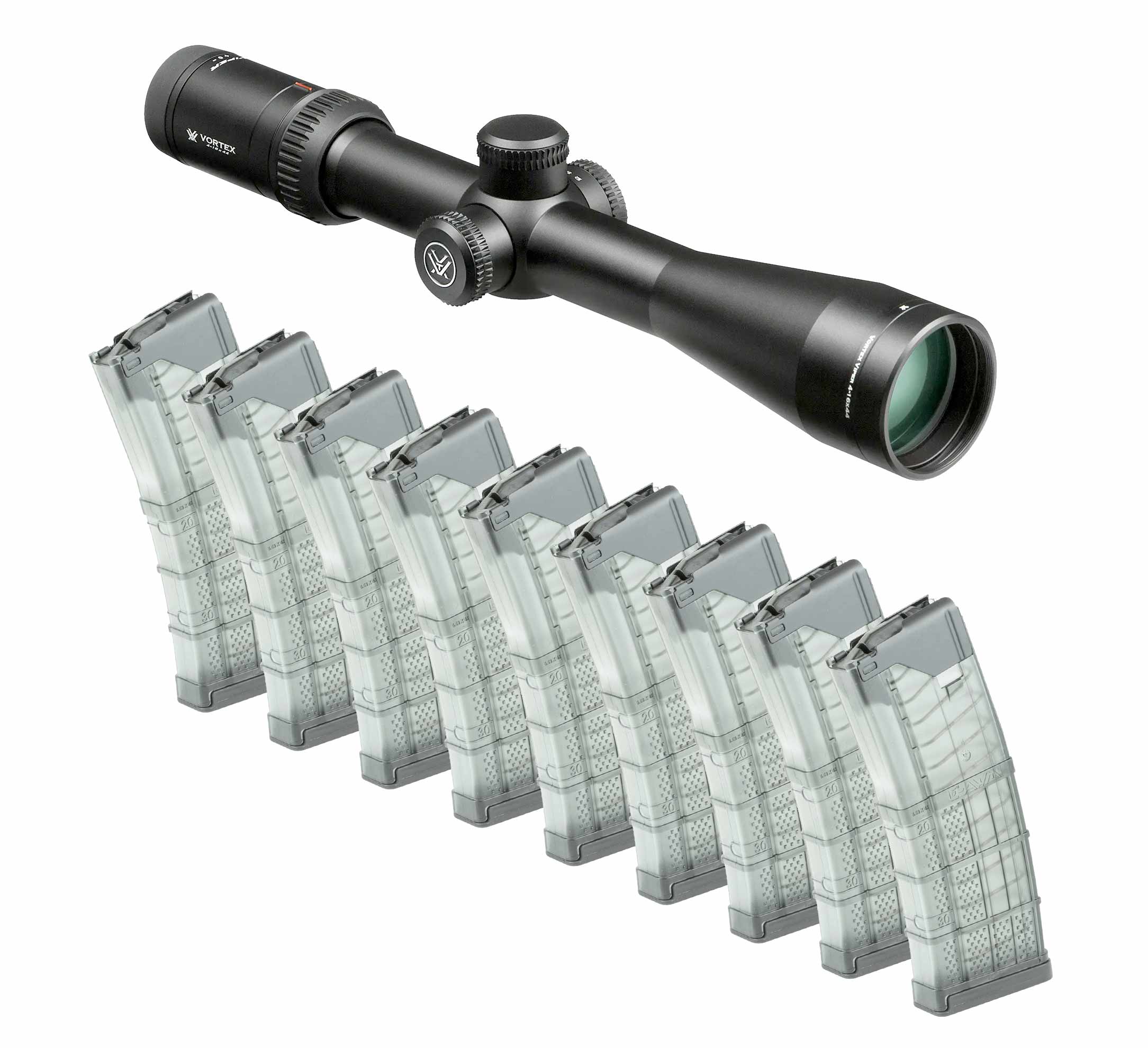 VORTEX Viper HS 4-16x44 BDC SFP 30mm Scope + Lancer L5AWM 10-Pack | KYGUNCO