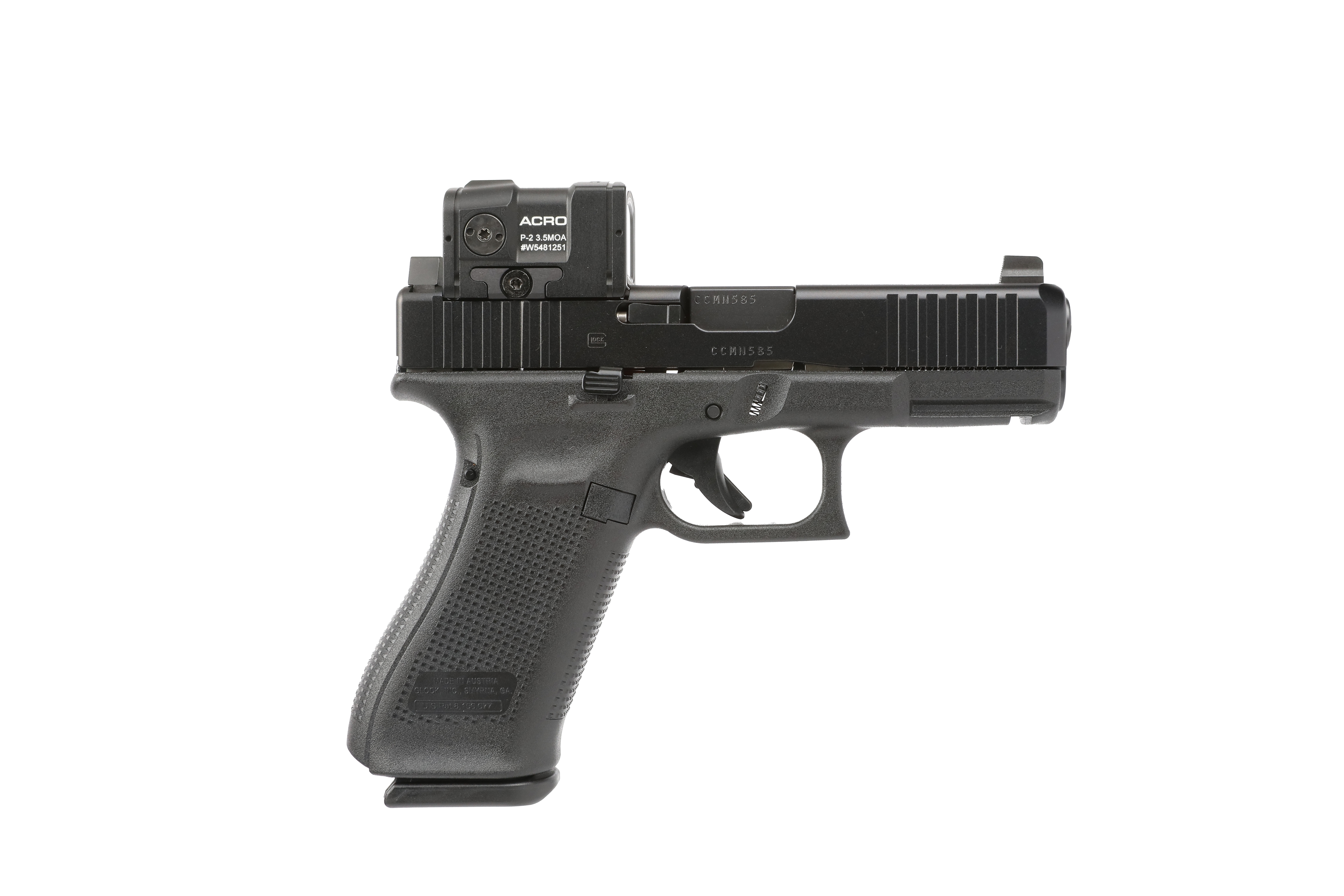 GLOCK G45 G5 MOS 9mm 4.02" 17rd Pistol w/ ACRO 3.5 MOA Red Dot ...