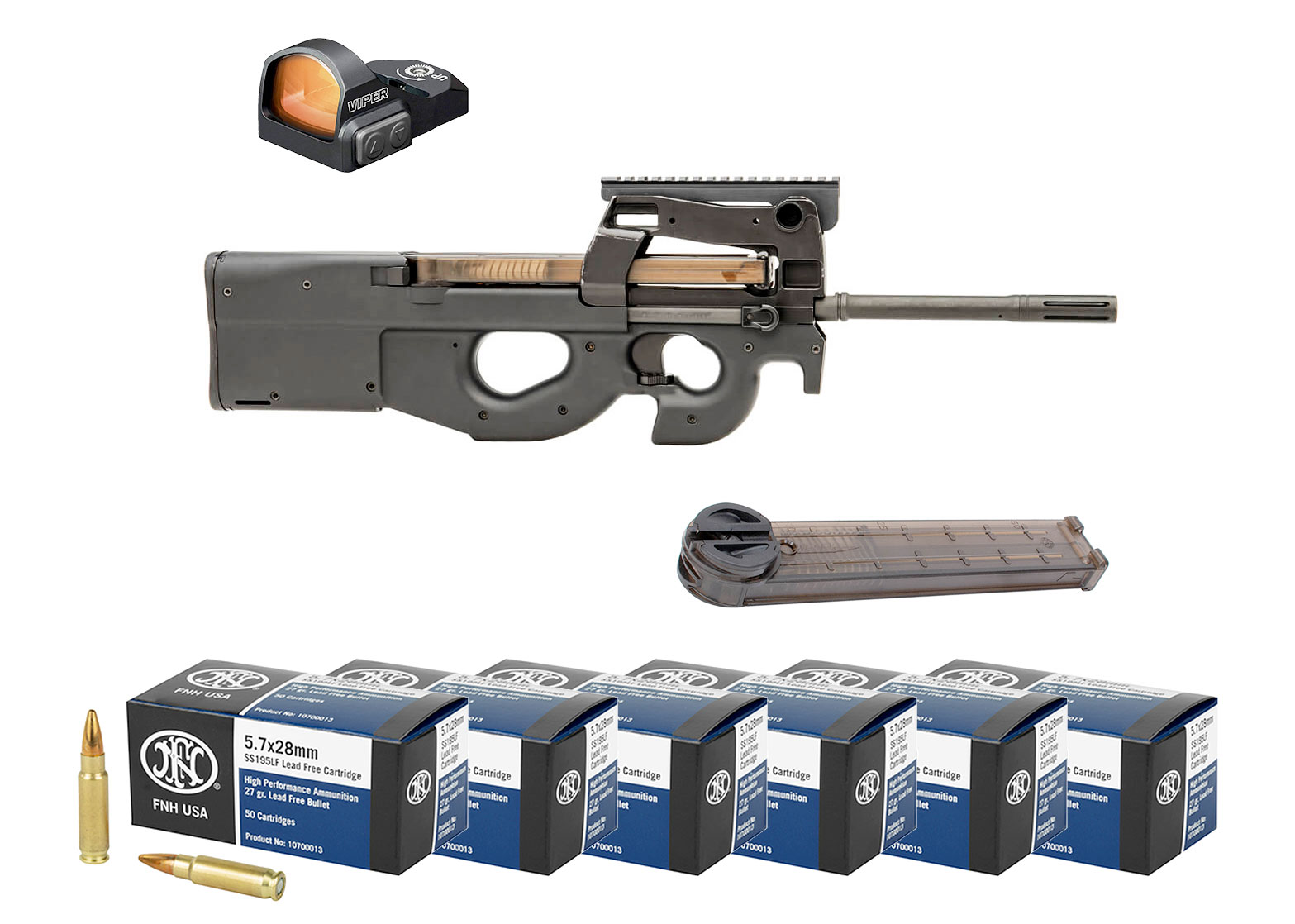 FN AMERICA PS90 5.7x28 16.04" 50rd Semi-Auto Rifle w/ Vortex Viper Red ...