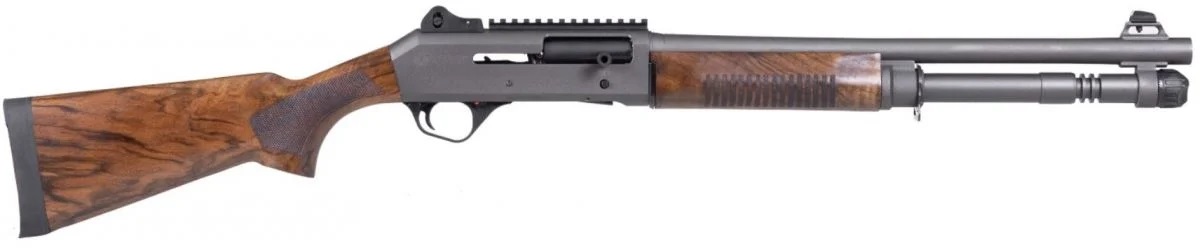PANZER ARMS M4 Tactical 12 Gauge 18.5" 5rd - Walnut - Semi Auto Shotguns at GunBroker.com ...
