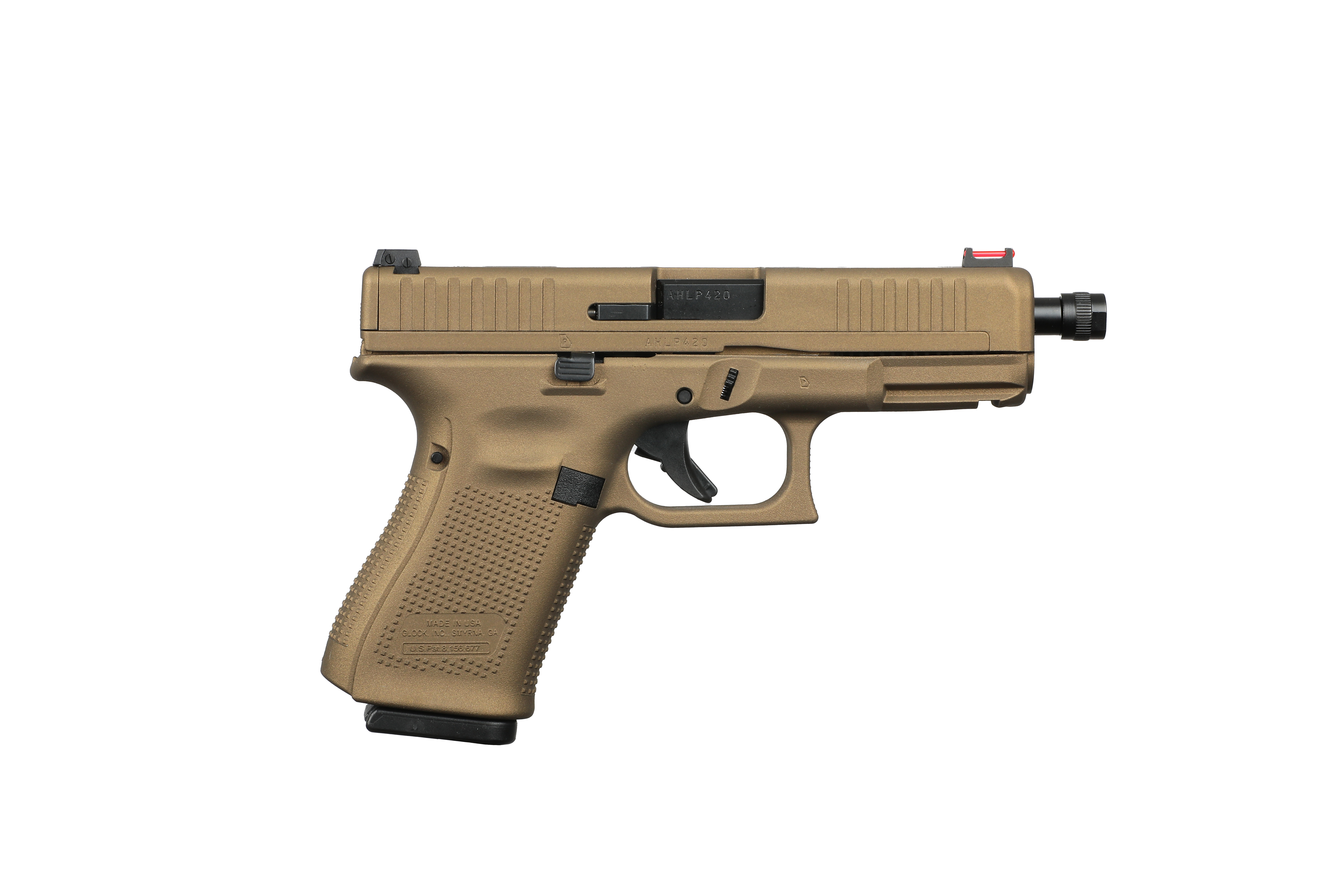 GLOCK G44 22LR 4.02ʺ 10rd Pistol w/ Threaded Barrel & Fiber Optic ...