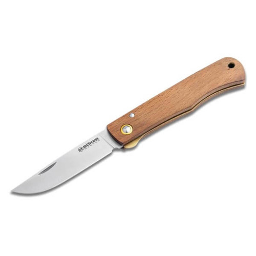 BOKER Rusticus Folding Knife 3.3ʺ Drop Point Plain Blade | Wood Handle ...