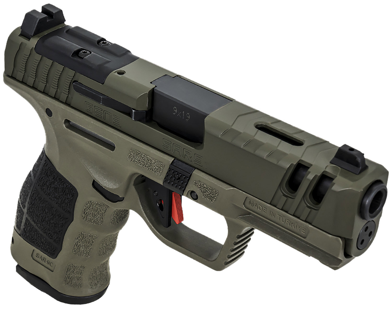 SAR USA SAR9 Compact Gen3 9mm 15rd - OD Green | KYGUNCO