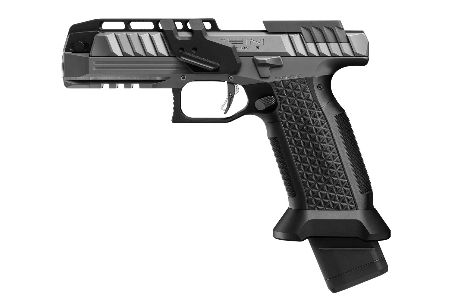 LAUGO ARMS Alien Creator Evolution 9mm 4.8" 22rd - Black / Gray | KYGUNCO