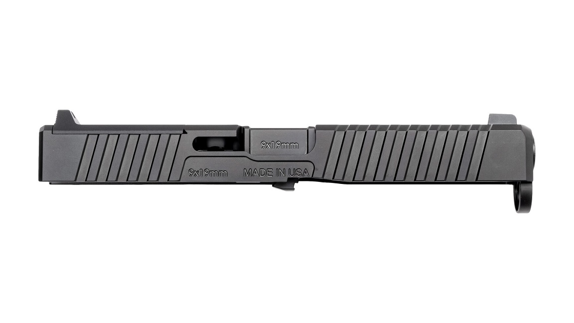 NOVESKE DM Glock 17 G5 Optic Ready Slide + Barrel w/ Logo, Black | KYGUNCO