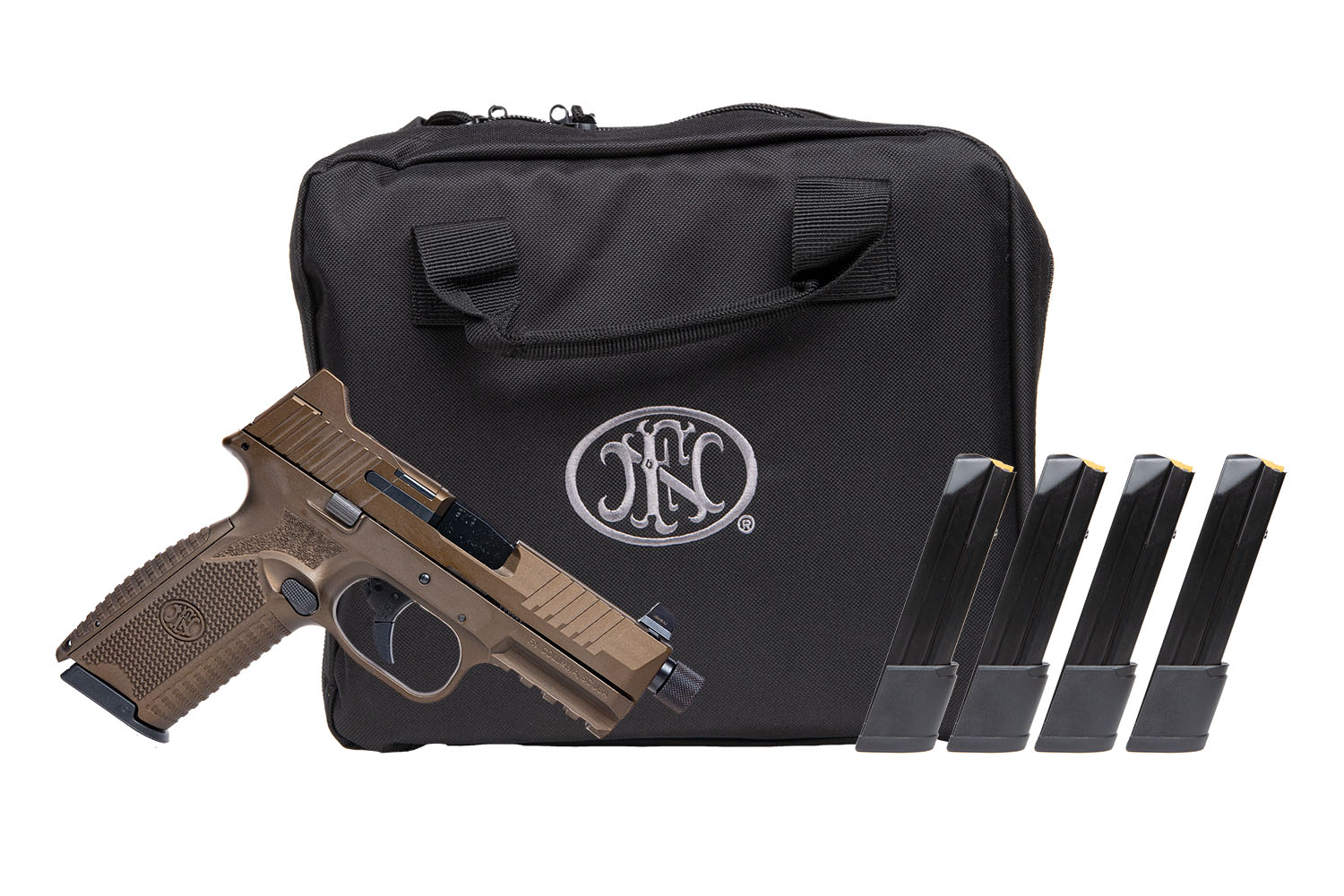 FN AMERICA 509 Tactical 9mm 4.5" 24rd Optic Ready Pistol w/ Threaded ...