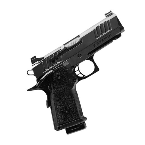 STACCATO C Optic Ready 9mm 4ʺ 17rd Curved Trigger - Black | KYGUNCO