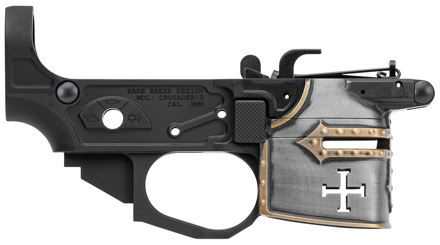 SPIKE'S TACTICAL Rare Breed Crusader 9mm Lower Receiver | KYGUNCO