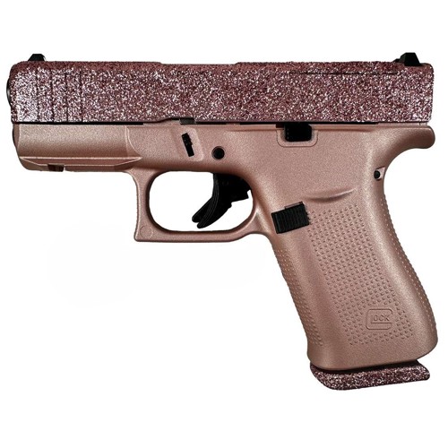 GLOCK G43X 9mm 3.4ʺ 10rd - Rose Gold Glitter | KYGUNCO