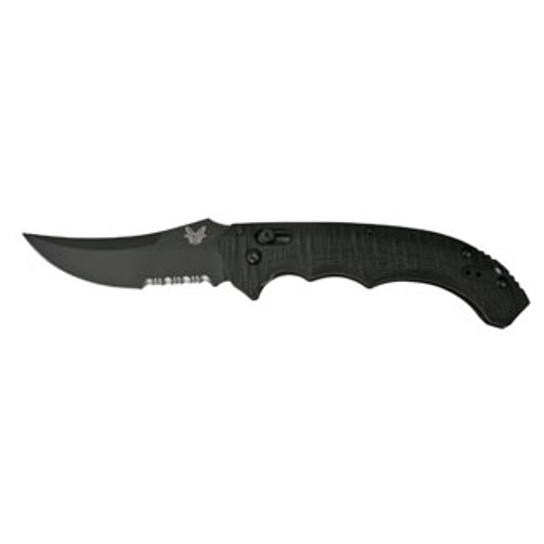BENCHMADE Bedlam 4ʺ Scimitar Serrated Edge Coated Finish | KYGUNCO