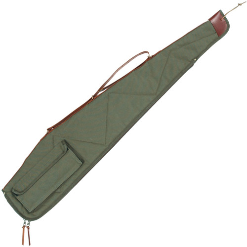 BOB ALLEN Canvas Rifle Case 40ʺ Green Canvas Quilted Flannel | KYGUNCO