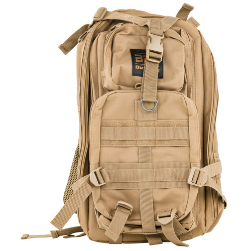 BULLDOG BDT Tactical Backpack Compact Tan 2 Main Comprtmnt | KYGUNCO