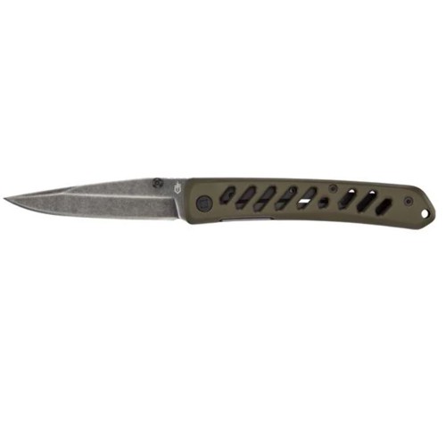 GERBER KNIVES Affirm Frame Lock 3.5ʺ - Green & Black Stonewash | KYGUNCO