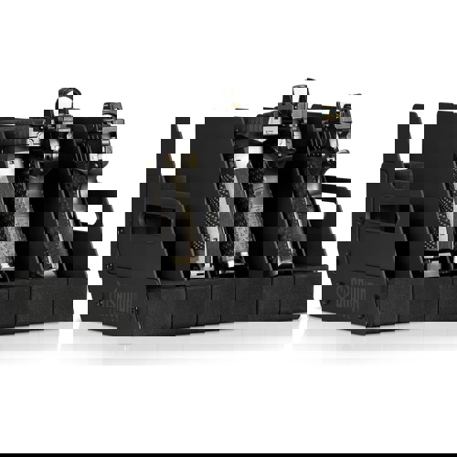 SAVIOR EQUIPMENT 6 Pistol Revolver Storage Gun Rack Obsidian Black ...