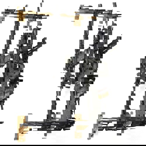 SAVIOR EQUIPMENT Rifle Shotgun Wall Mnt Gun Display RAL8000 Tan | KYGUNCO