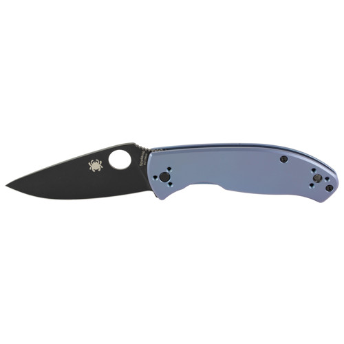 SPYDERCO Tenacious Blue Titanium Black Blade | KYGUNCO
