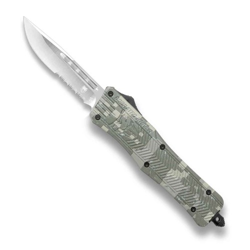 COBRATEC Medium Army DIGI Camo CTK-1 Drop Serrated | KYGUNCO