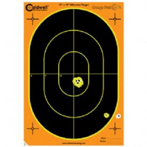 CALDWELL Orange Peel Oval and Silhoutte Targets 18ʺ 5 Sheet | KYGUNCO