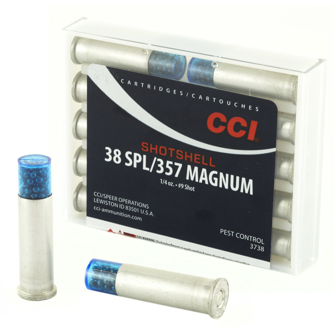 CCI Pest Control 38 Special / 357 Magnum 1/4 oz #9 Shotshell Ammunition ...