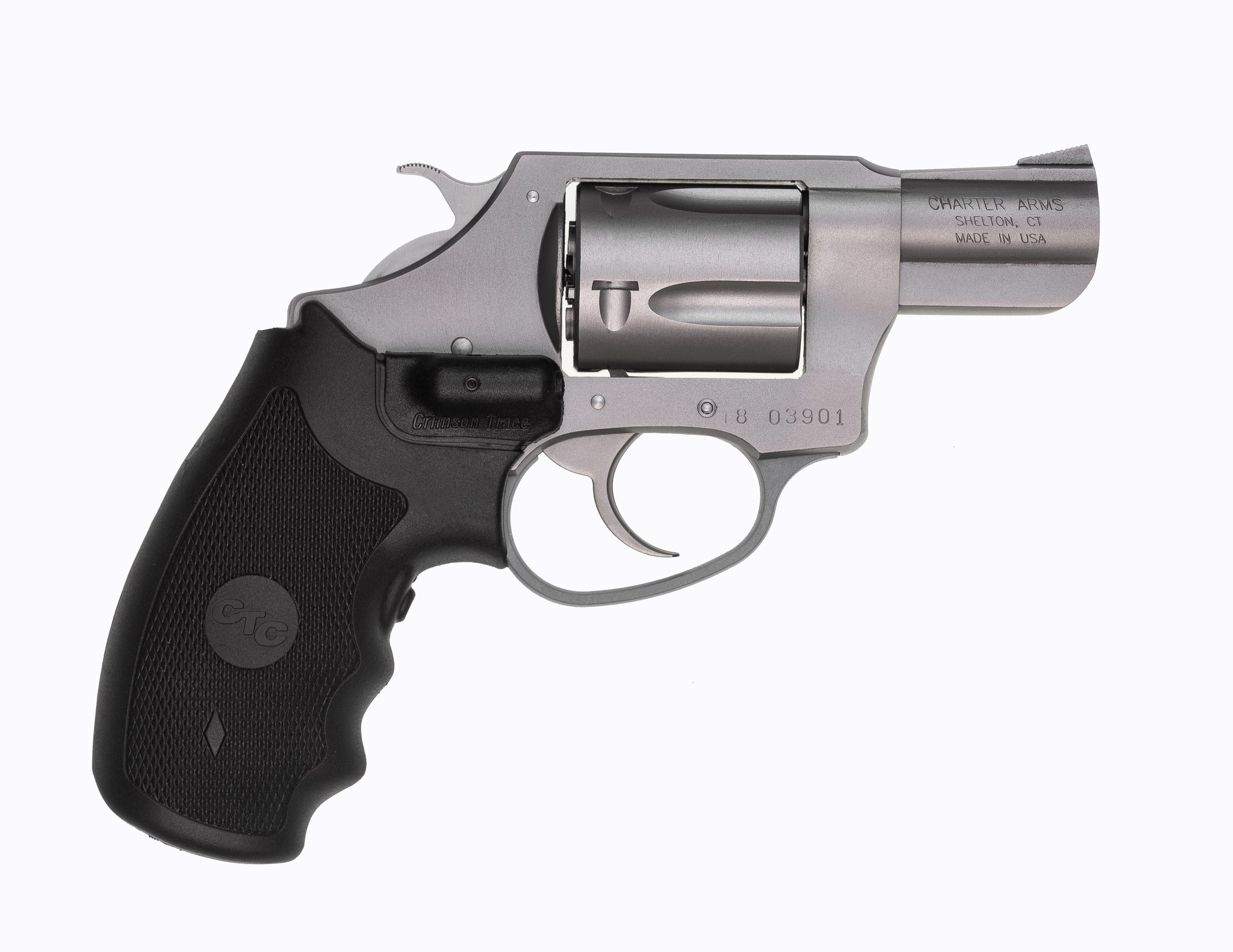 CHARTER ARMS Undercover 38 Special +P 2" 5rd Revolver w/ Crimson Trace ...