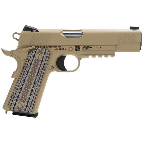 COLT M45A1 45ACP 5ʺ 7rd Pistol - Desert Tan | G-10 Grips | KYGUNCO