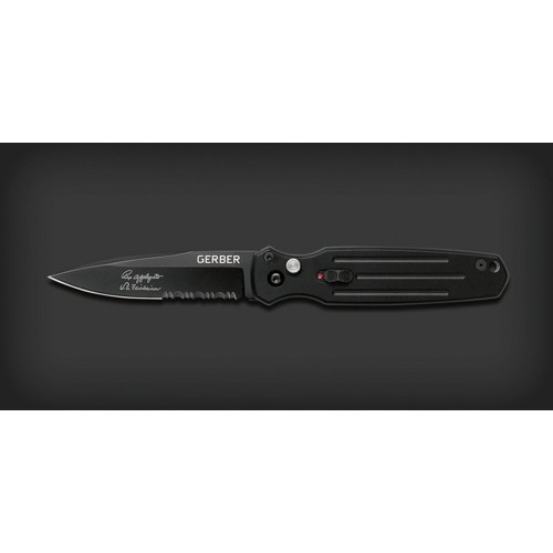 GERBER KNIVES Mini Covert Auto, Serrated Edge | KYGUNCO