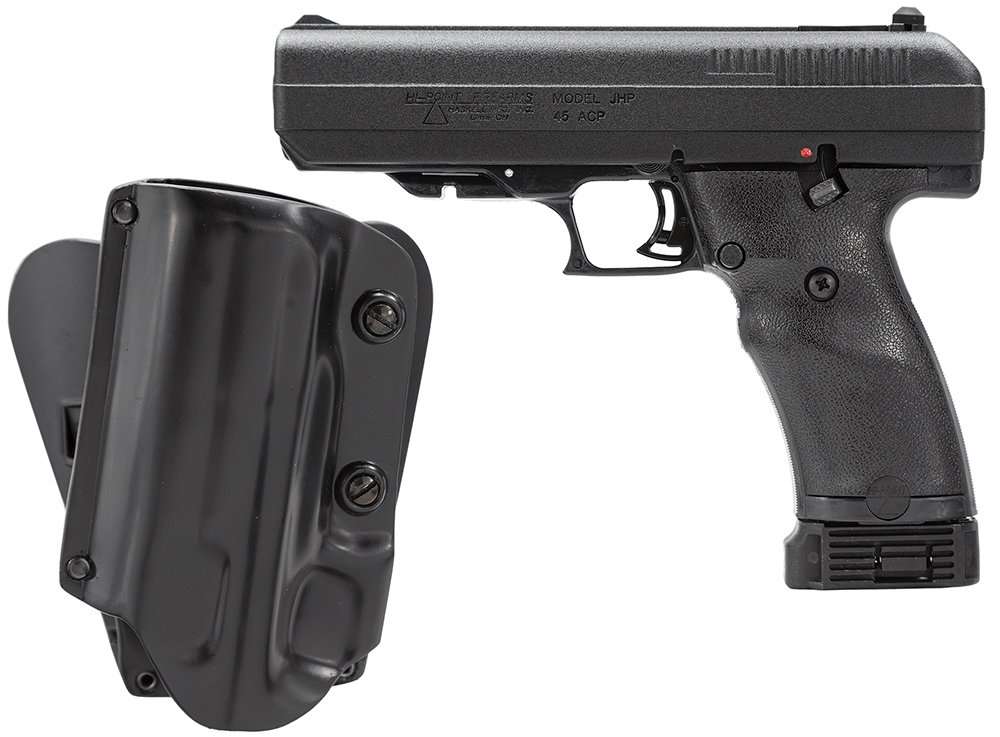 HI-POINT JH/P45 45ACP 4.5" 9rd Pistol w/ Galco Kydex Holster - Black ...