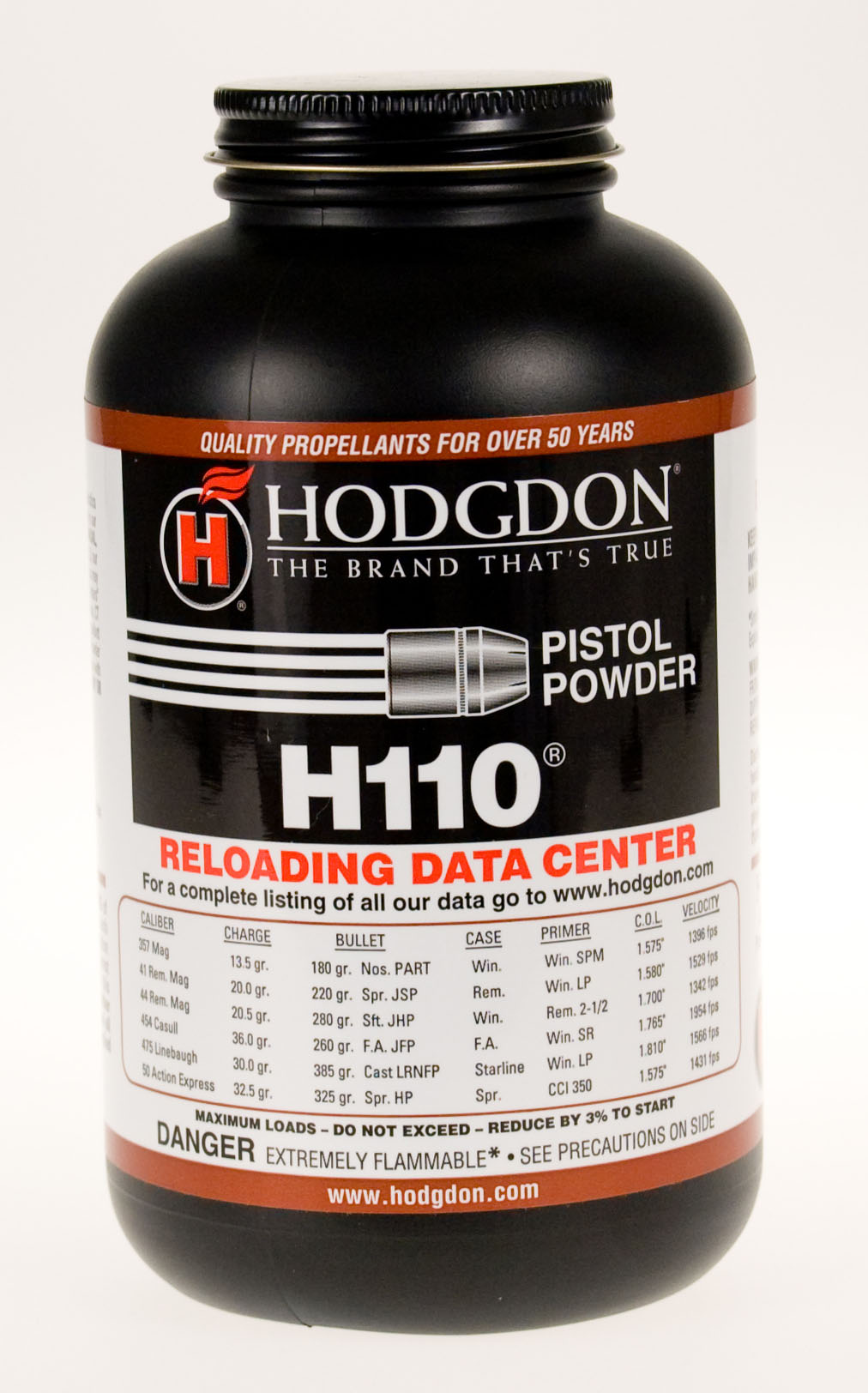 HODGDON H110 Pistol/Shotgun Powder 1lb | KYGUNCO