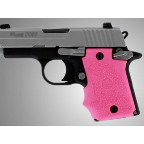 HOGUE Sig P938 Ambi Sfty Rubber Grip Finger Grooves Pink | KYGUNCO