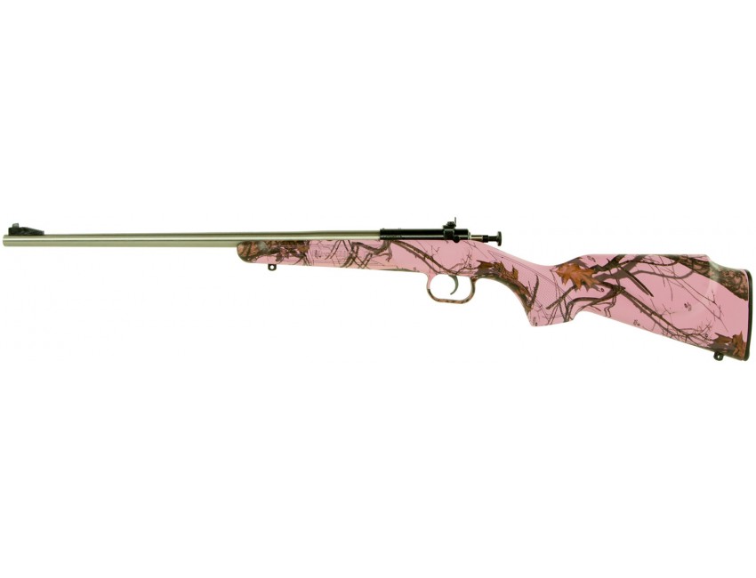 KEYSTONE Crickett 22 LR 16.1" Single Shot Bolt Rifle - Mossy Oak Pink ...