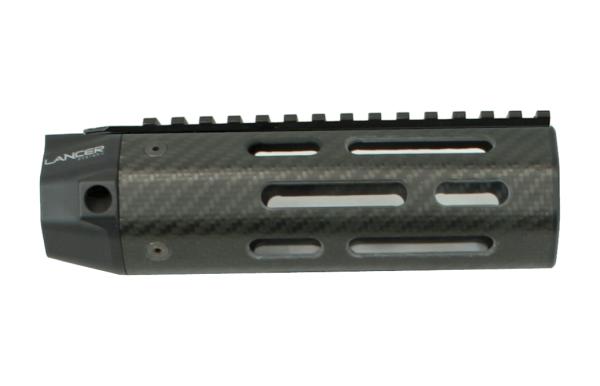 LANCER LCH5 Carbine Length 6" Full Top Rail AR15 Handguard | Black ...