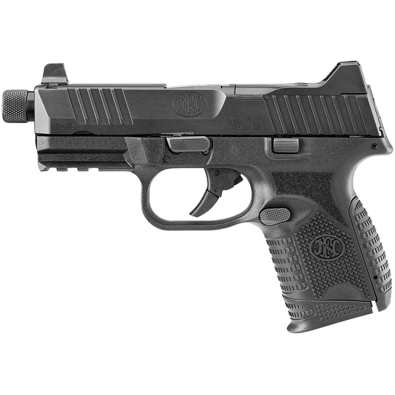 FN AMERICA 509 Compact Tactical 9mm 4.3" 24rd Pistol w/ Threaded Barrel ...