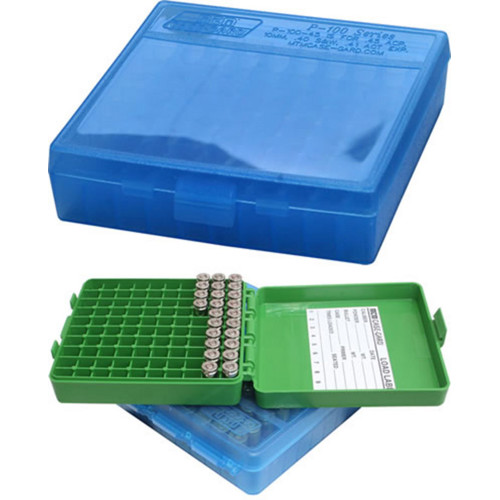MTM Ammo Box 100 Round Flip-Top 38 - 357 Grn | KYGUNCO