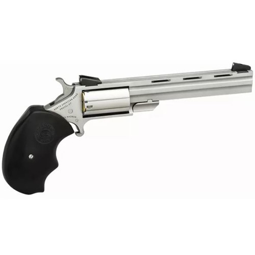 NAA Mini-Master 22LR 4ʺ 5rd Single Action Revolver - Stainless | KYGUNCO