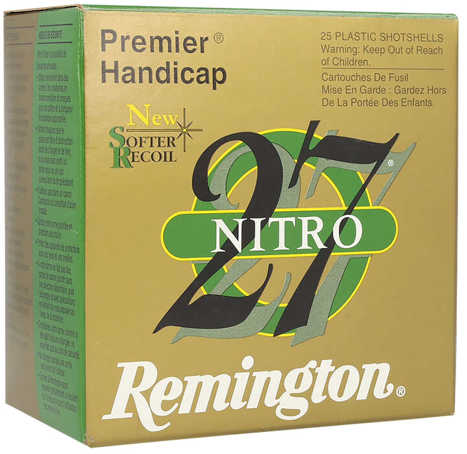 REMINGTON Nitro 27 12 Gauge 2-3/4ʺ 1-1/8oz #7.5 Shotgun Ammunition | 25 ...