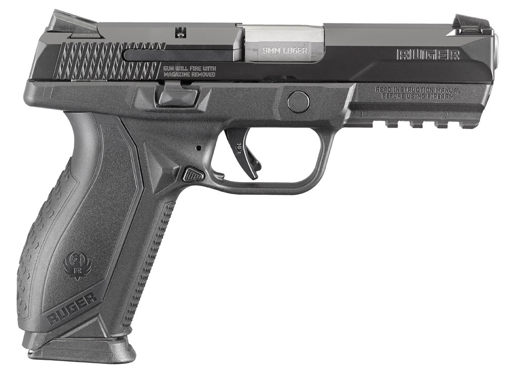 RUGER AMERICAN 9mm 4.2" 17rd Pistol - Black | KYGUNCO