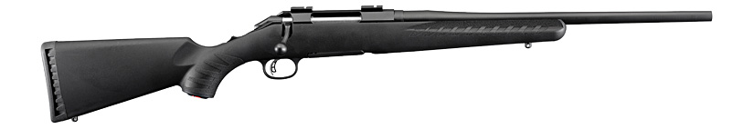 RUGER American Compact 308 Win 18" 4rd Bolt Action Rifle - Black | KYGUNCO
