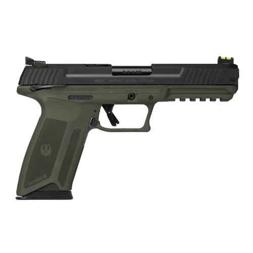 RUGER Ruger-57 Pistol 5.7x28mm 4.9ʺ 20rd - OD Green | Blued | KYGUNCO